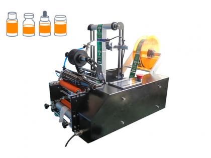Desktop Semi Automatic Label Applicator Round Bottle Labeling Machine ...