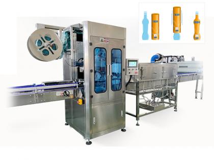 Automatic Drinking Water Beverage Bottle Label Applicator Shrink Sleeve ...